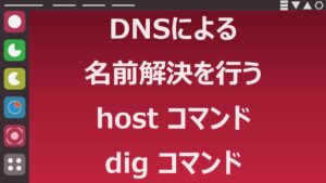【Linux】DNSによる名前解決を行う：hostコマンドとdigコマンド | Linux｜LPIC入門 PartⅥ | 演習で学ぶインフラLinux