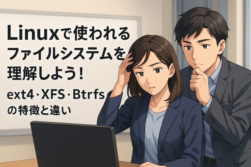 新Linux入門｜Linuxで使われるファイルシステムを理解しよう！ext4・XFS・Btrfsの特徴と違い | 新Linux入門 PartⅣ | 演習で学ぶインフラLinux